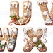 Gingerbread Alphabet Clipart Christmas Alphabet Clipart, Christmas ...