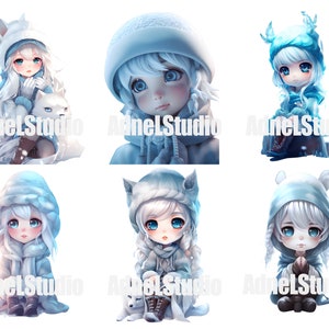 Frozen Gnome Clipart - Winter Gnome Clipart, Fantasy Art Clipart ...