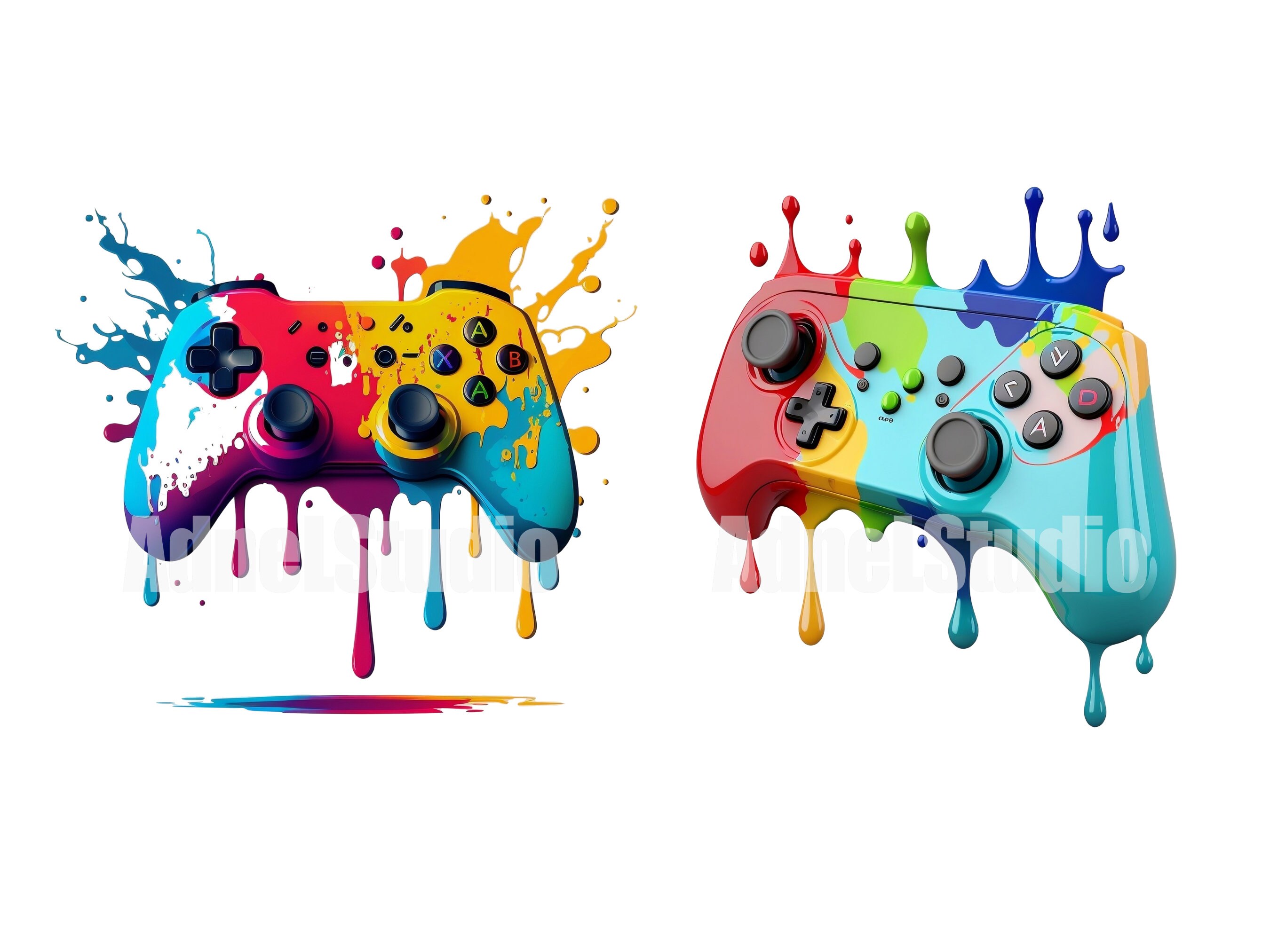 Game Controller Clipart - 12 High Quality PNG, Melt Controller Clipart ...