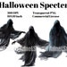 Halloween Specter Clipart Watercolor Halloween Spooky - Etsy