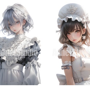 Maid Girl Clipart - House Maid Clipart, Fantasy Illustration Clipart ...