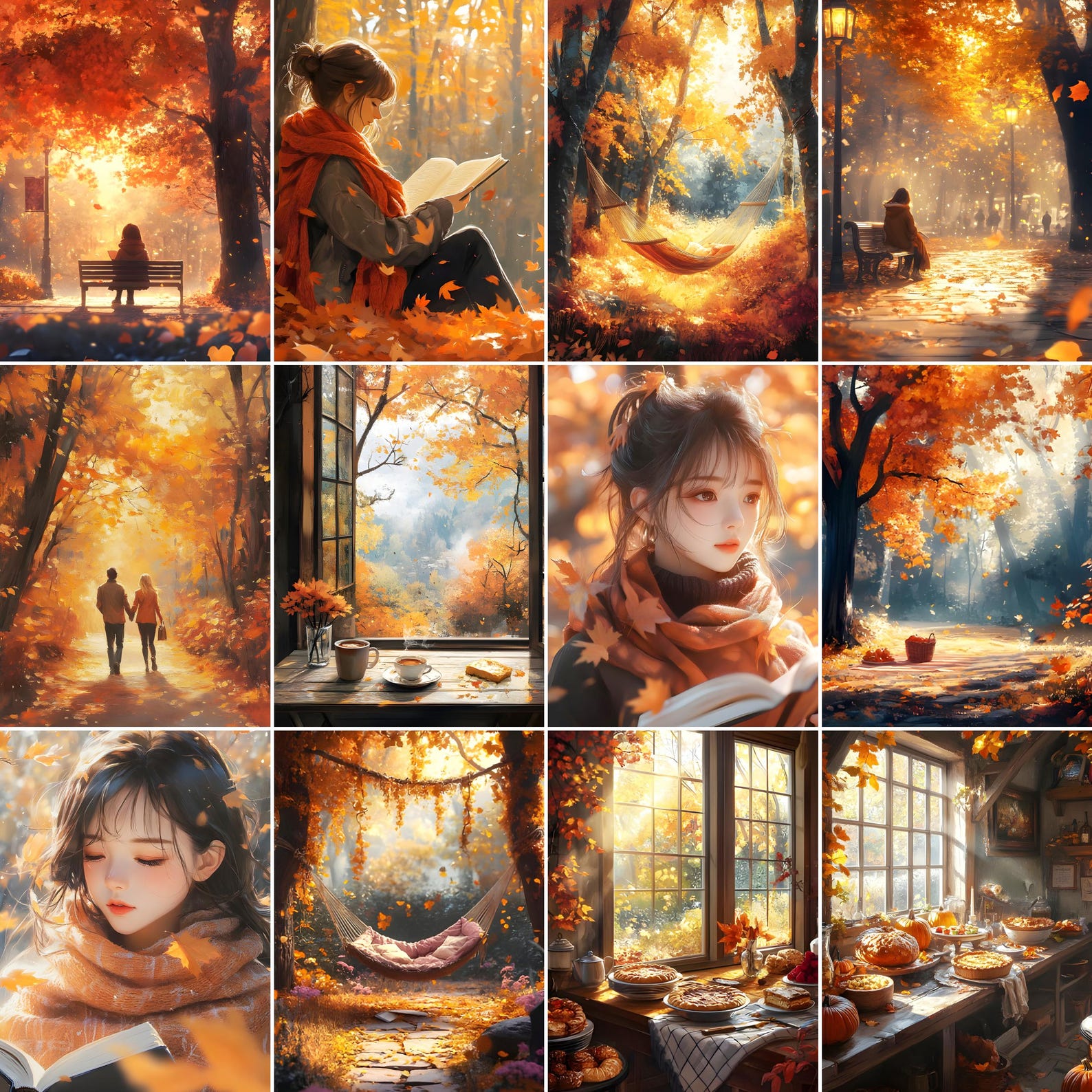 Cozy Autumn Scenery Junk Journal, Cozy Fall Art Prints, Cozy Autumn ...