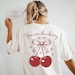 Retro Cherries T-shirt Design: Bow & Stars Graphic (digital Download ...