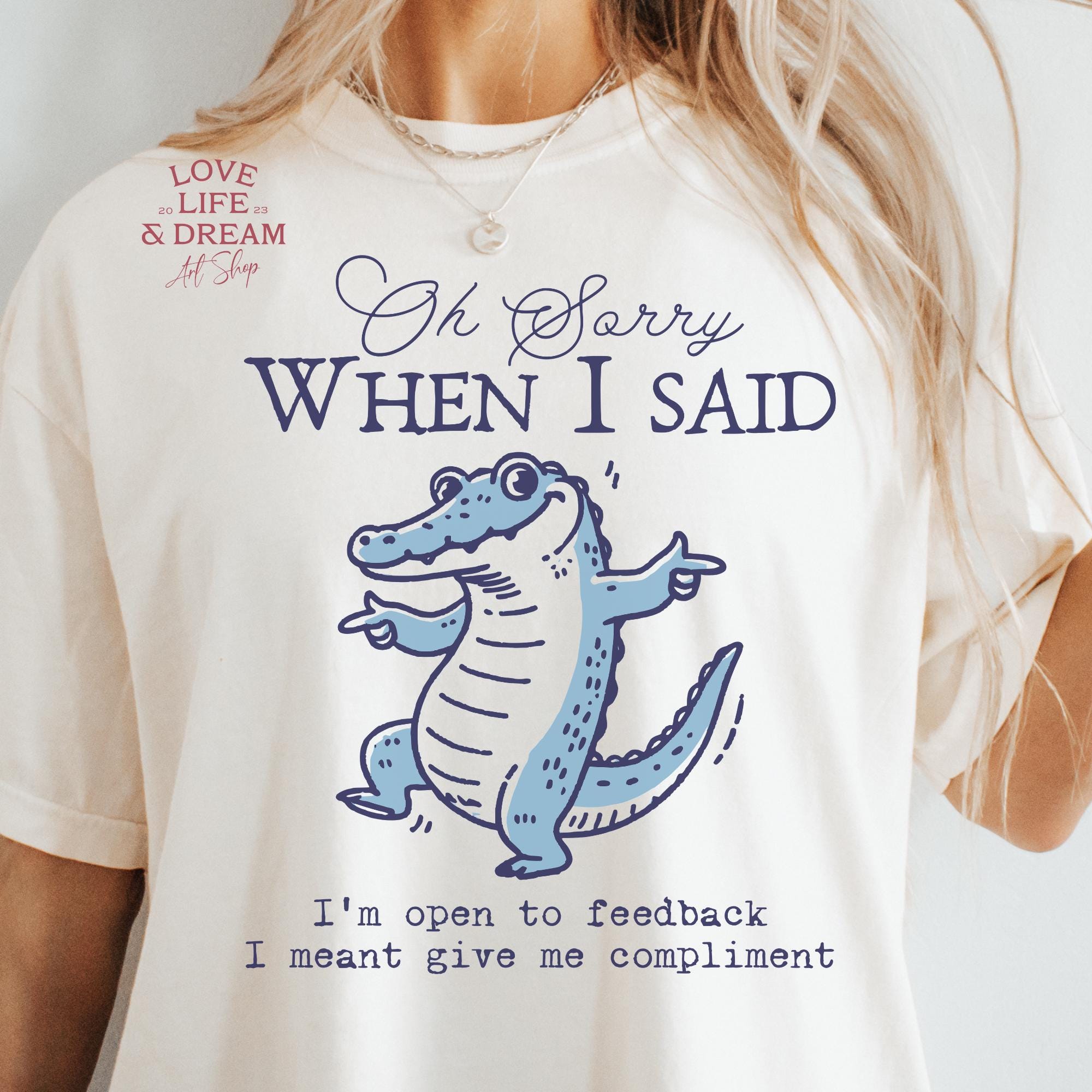 Funny Alligator Sarcastic Quote PNG, Trendy Vintage Shirt Design (15x18 ...