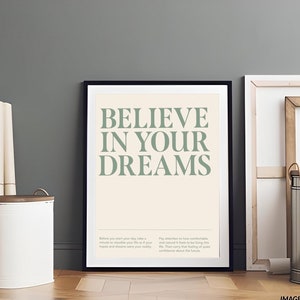 Set of 5 Modern Abstract Posters, Quotes, and Artistic Prints for a ...