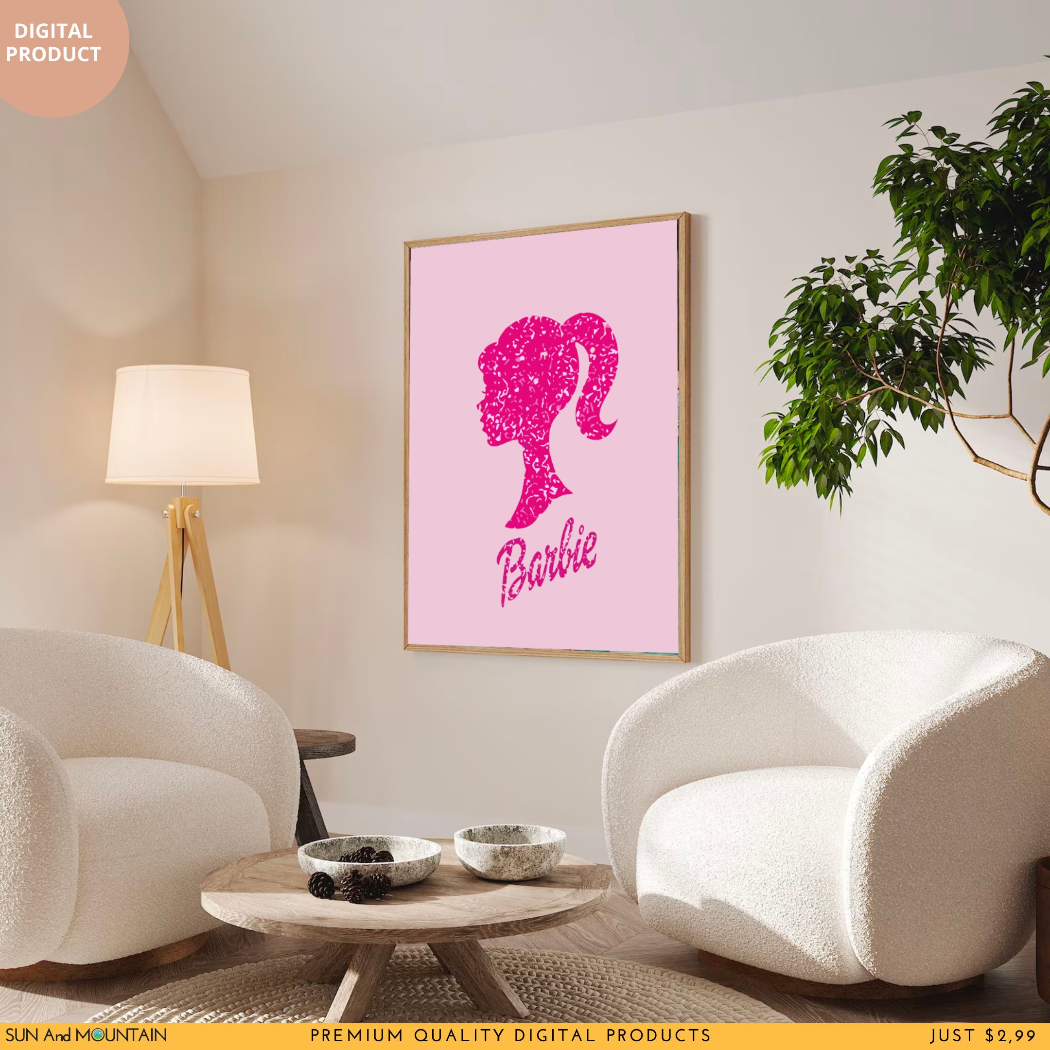 Wall Art | Barbie Doll Art | Retro Poster | Girly Wall Prints | Y2K ...