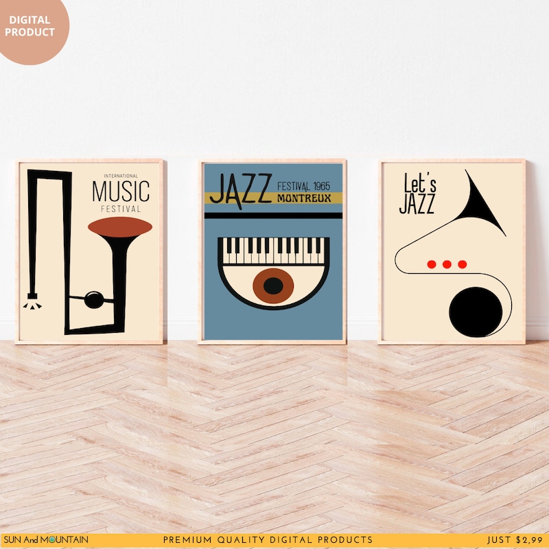Vintage Jazz Poster - Etsy