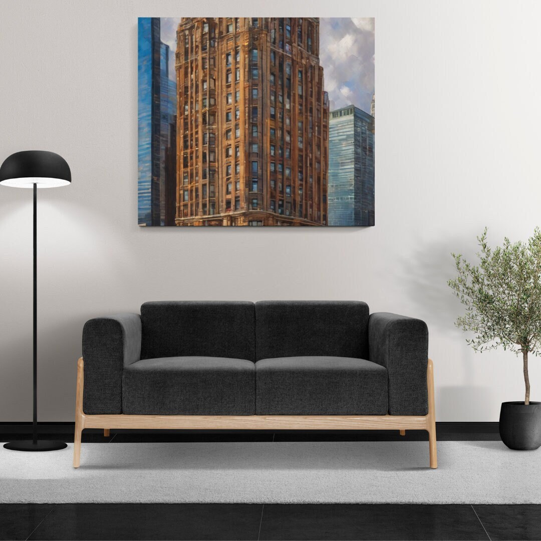 Timeless Chicago Art Print: Vintage Cityscape Wall Art for Urban Decor ...