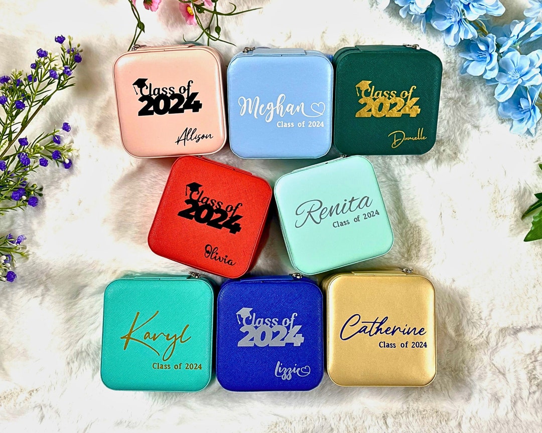 Custom Graduation Gift Jewelry Case, Personalized Graduation Jewelry ...