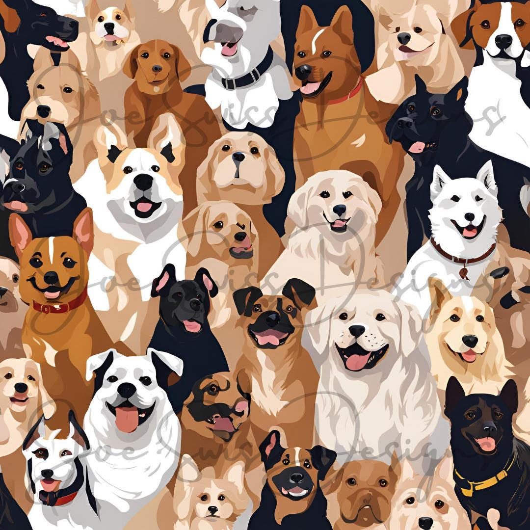 Dog Crew, PNG File, Dog Family, Loving Dogs PNG, Digital Download, Dogs ...