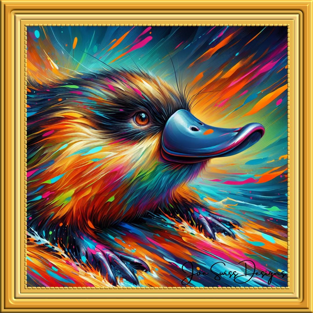 Colorful Platypus Pop Art Print: Quirky Animal Design (digital Download ...