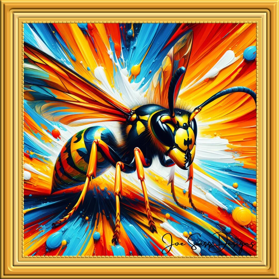 PRINTABLE Wall Art | Pop Art | Colorful Bee Digital Art | Bee Art ...