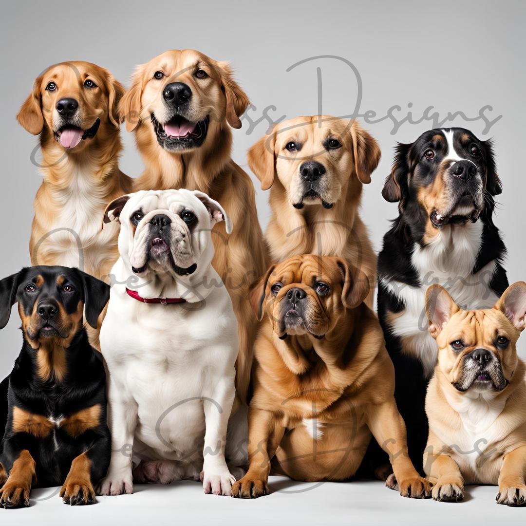 Dog Crew, PNG File, Dog Family, Loving Dogs PNG, Digital Download, Dogs ...