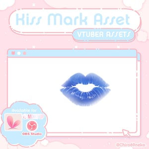 Vtuber Live2d Asset for Vtube Studio | Kiss Mark Asset Animated ...