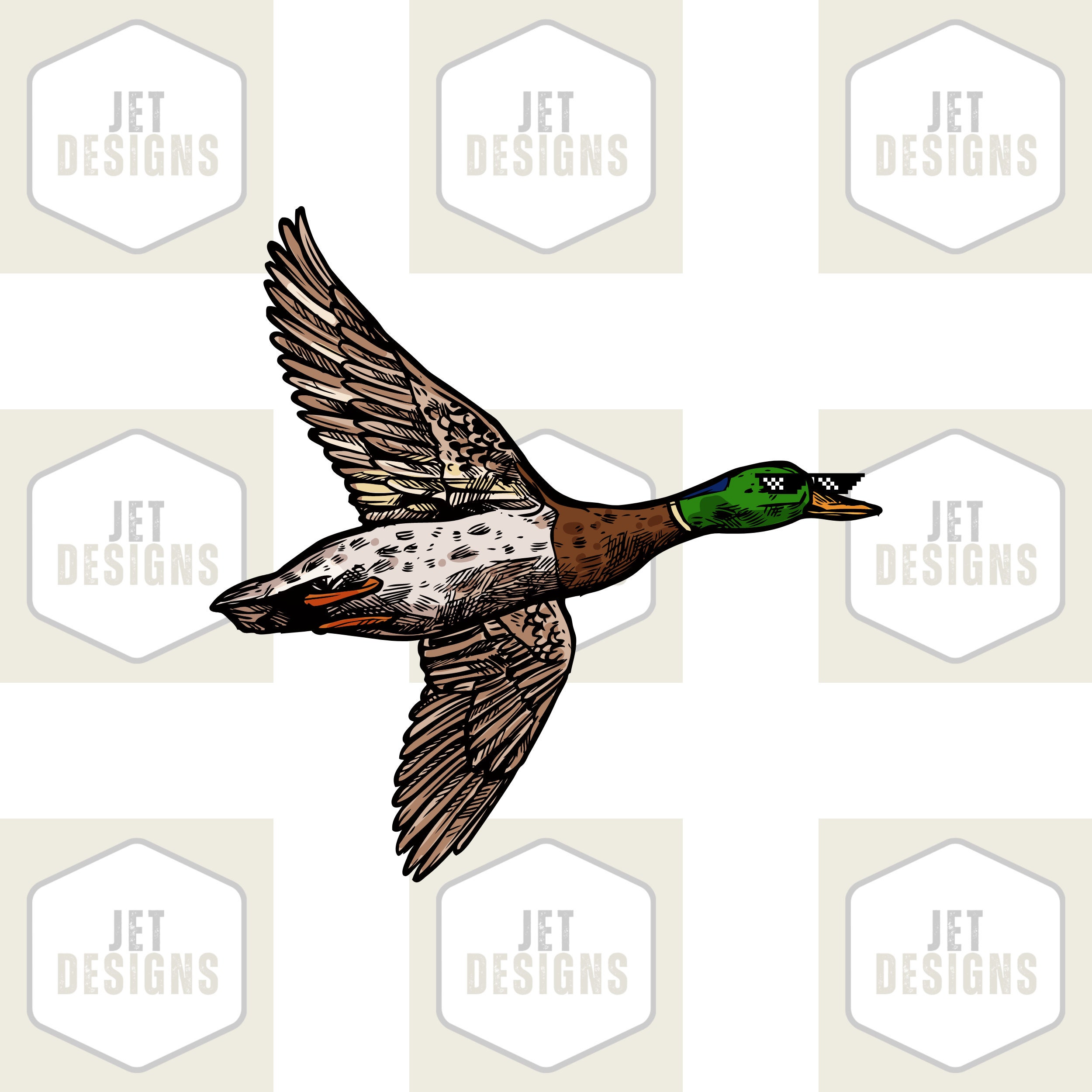 Gangster Duck SVG, Duck SVG, Funny Duck SVG, Hunting Svg, Duck Hunting ...
