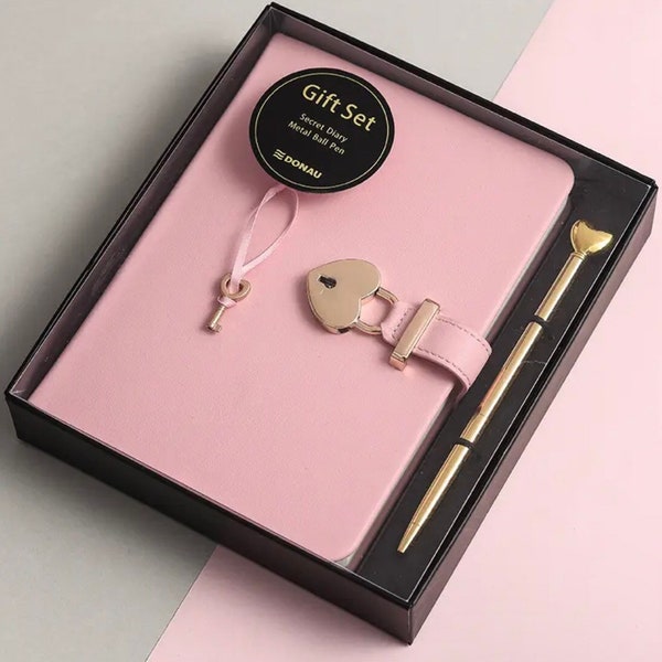 Personalized Journal With Lock and Key - Etsy