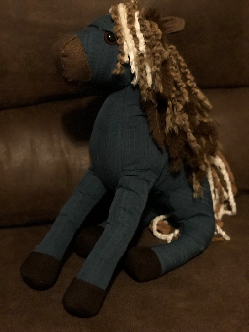 Custom Memory Horse Keepsake: Made From Loved One's Shirt - Etsy