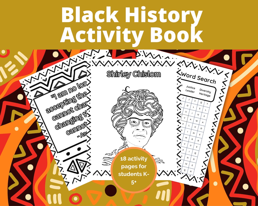 Black History Activity Bundle: Educational and Entertaining Coloring ...