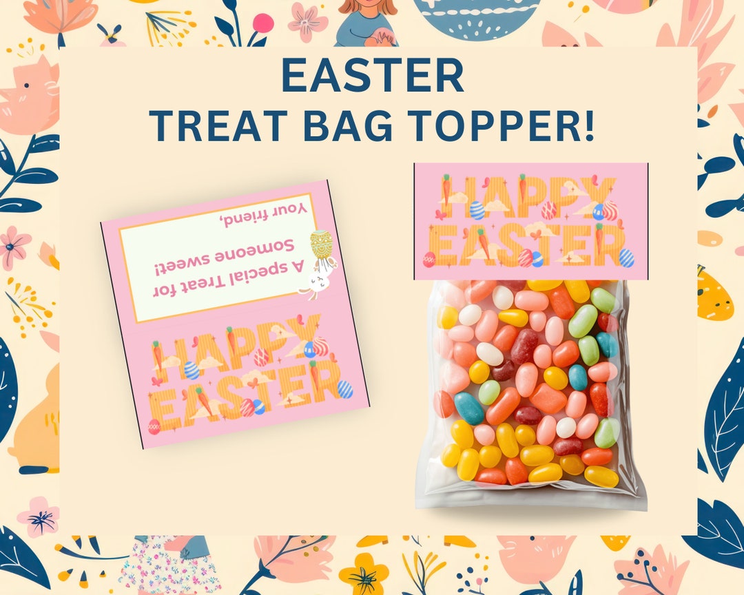 Easter Treat Bag Toppers! - Etsy