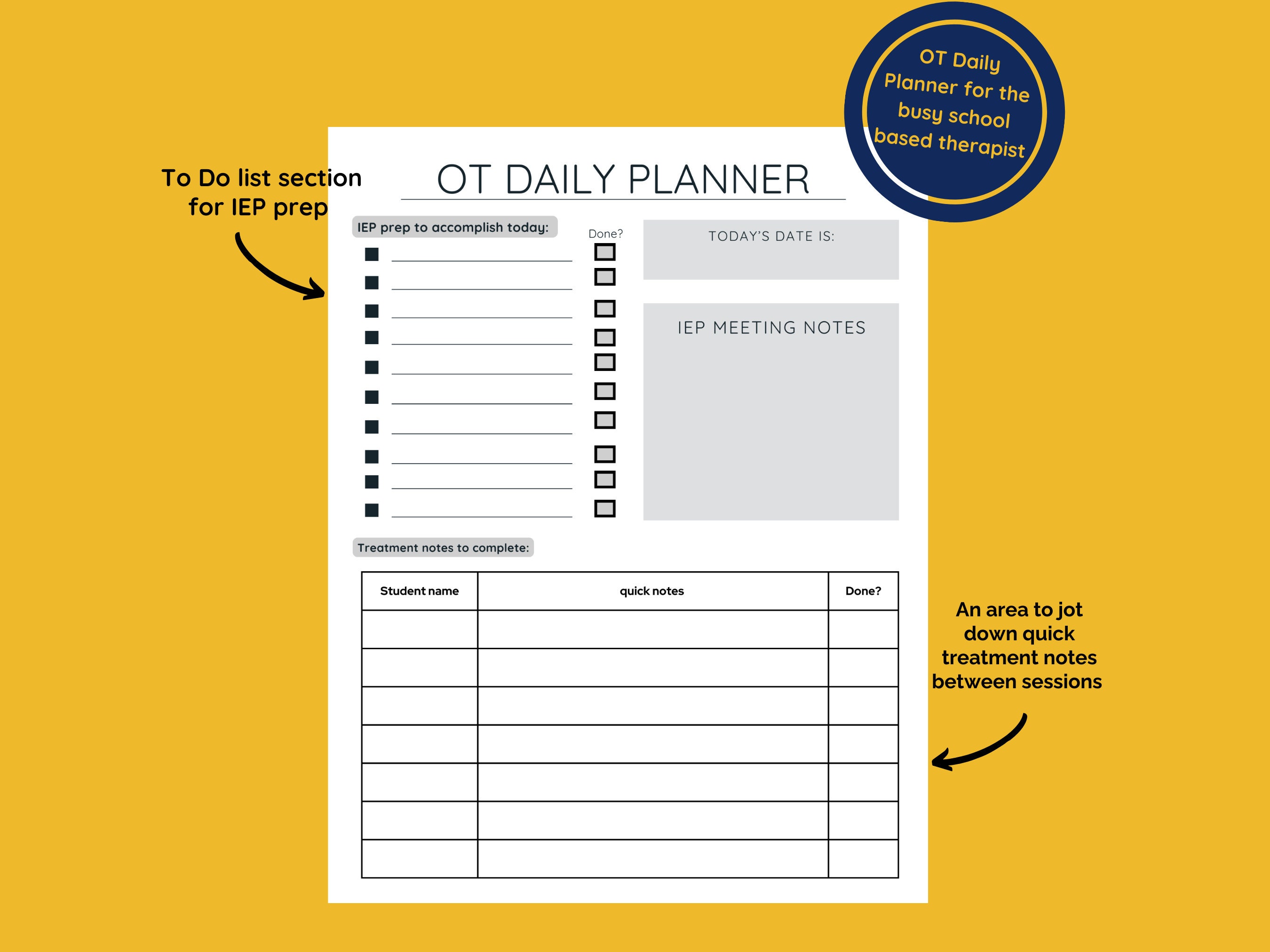 School-based OT Planner Bundle - Etsy