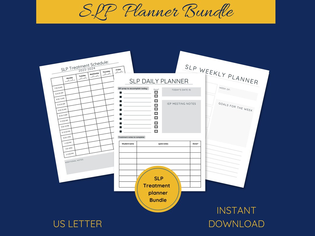 SLP Planner Bundle - Etsy