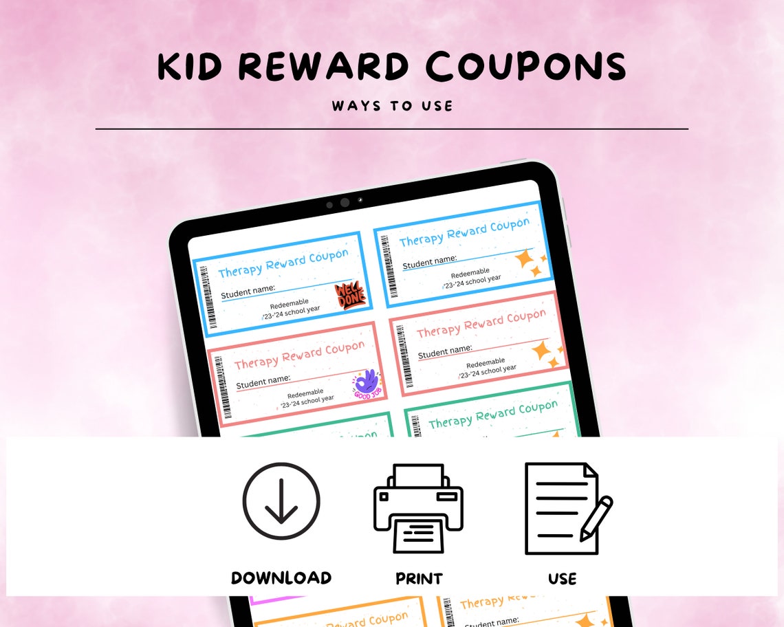 Kid Coupons: Therapy Rewards for Fun and Engaging Incentives PDF ...