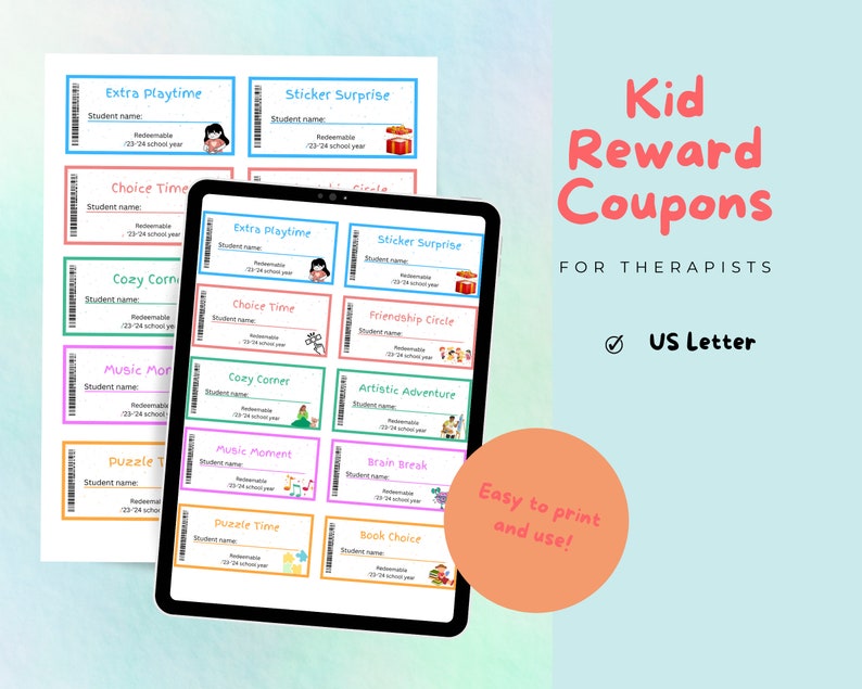 Kid Coupons: Therapy Rewards for Fun and Engaging Incentives! PDF ...
