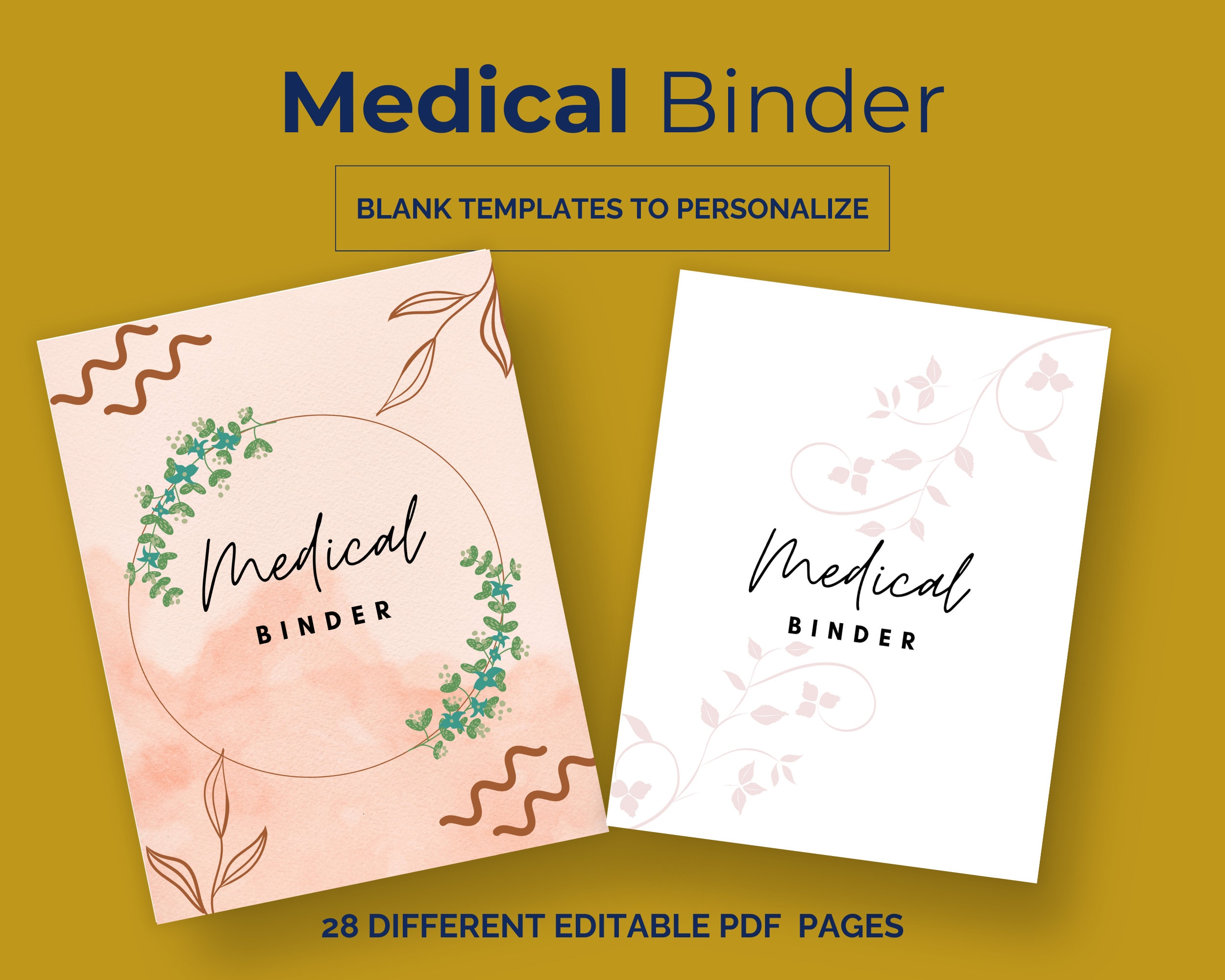 Medical Binder, Medical Organizer Binder Your Health Companion - Etsy