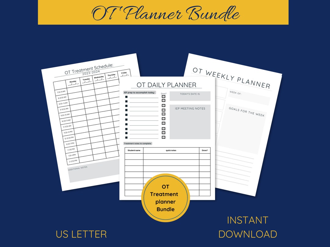 School-based OT Planner Bundle - Etsy
