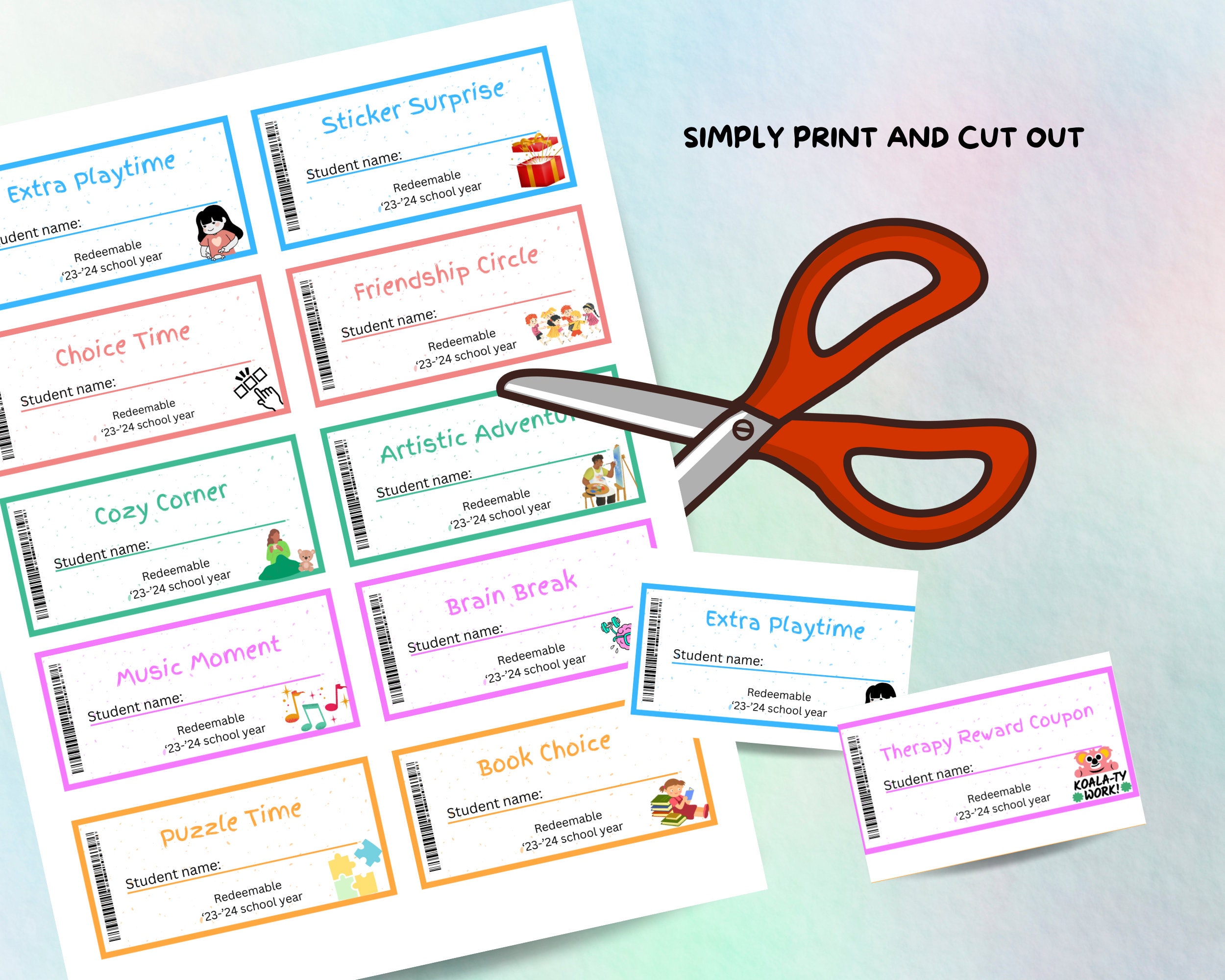 Kid Coupons: Therapy Rewards for Fun and Engaging Incentives PDF ...