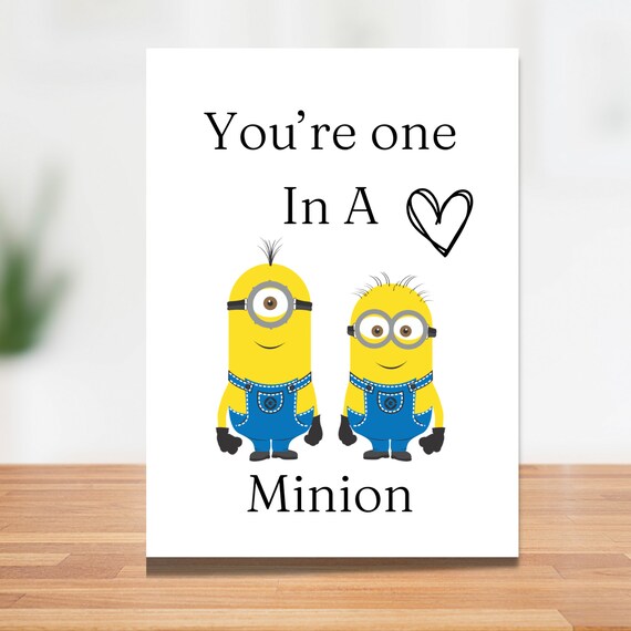 Minion Valentines Cards