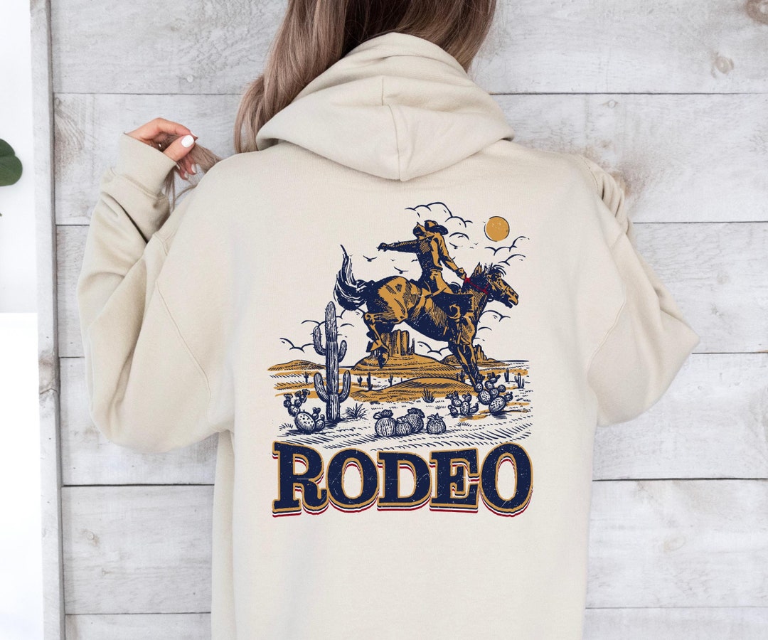 Rodeo Hoodie, Country Western Hoodie, Gift for Mom, Gift for Dad, Rodeo ...