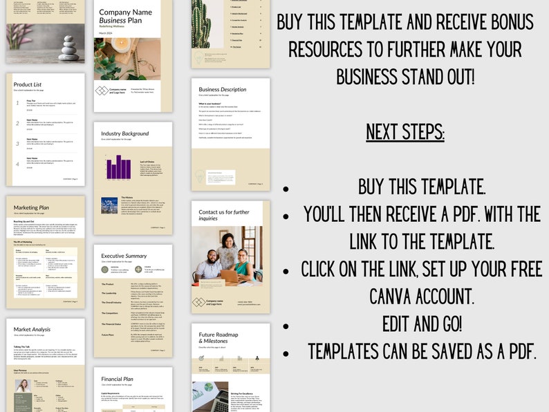 Editable Business Plan Template, New Business Proposal, Start up ...