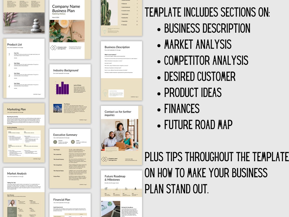 Editable Business Plan Template, New Business Proposal, Start up ...