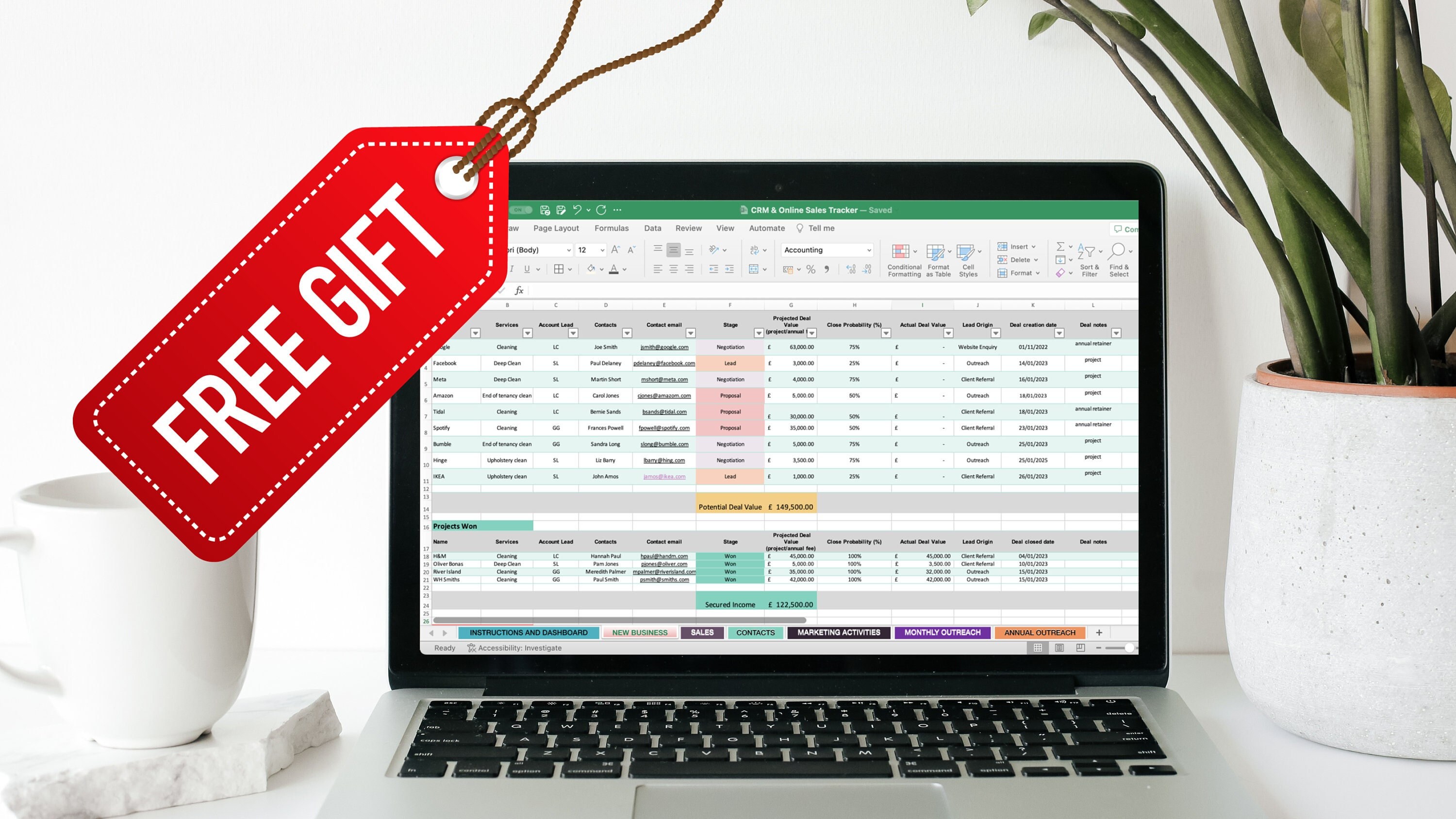 BUNDLE Excel Client Tracker and Expense Bundle CRM Dashboard - Etsy