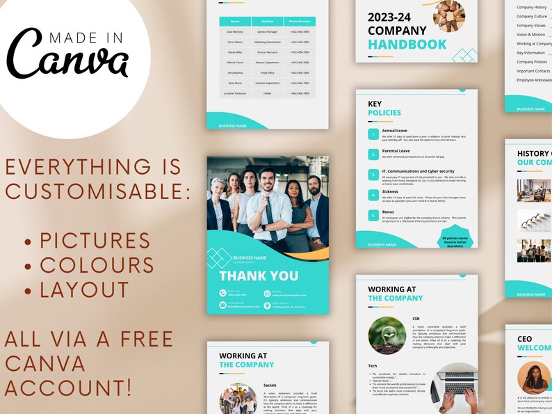 Employee Welcome Package Template New Employee Onboarding Handbook ...
