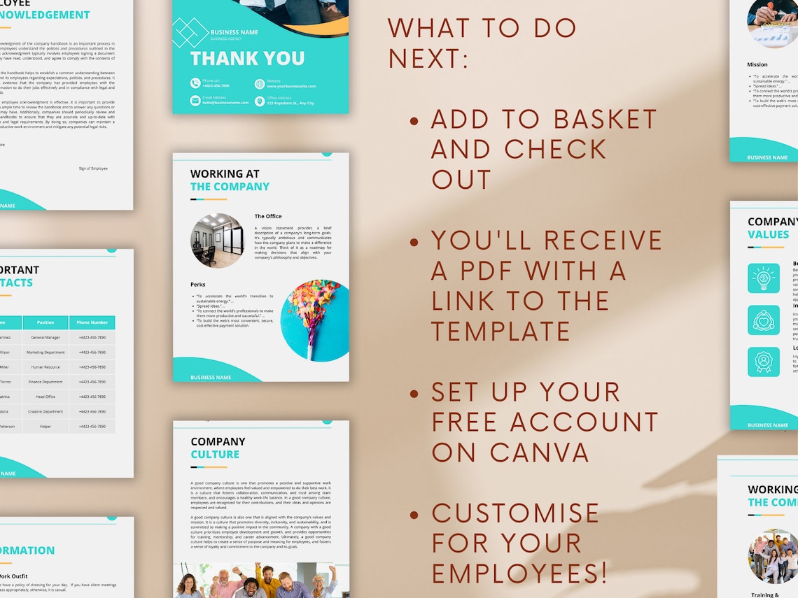 Employee Welcome Package Template New Employee Onboarding - Etsy