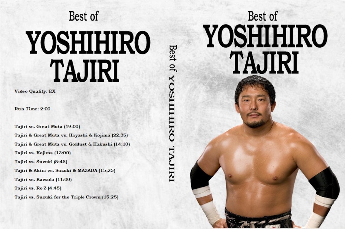 Best of Yoshihiro Tajiri in Japan Wrestling DVD - Etsy