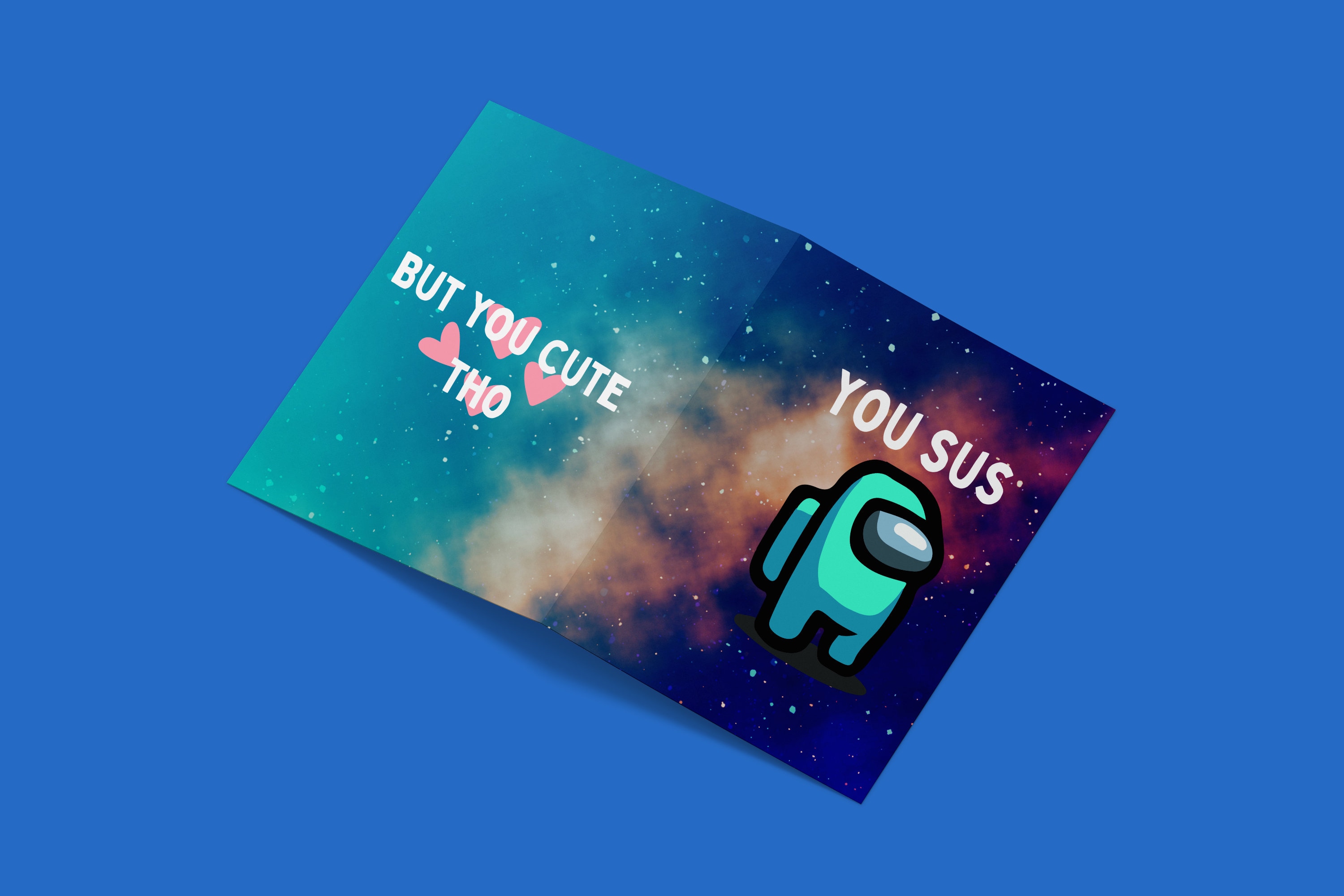 You Sus Among Us Funny Valentine's Day Card | Birthday | Gift | for Him ...