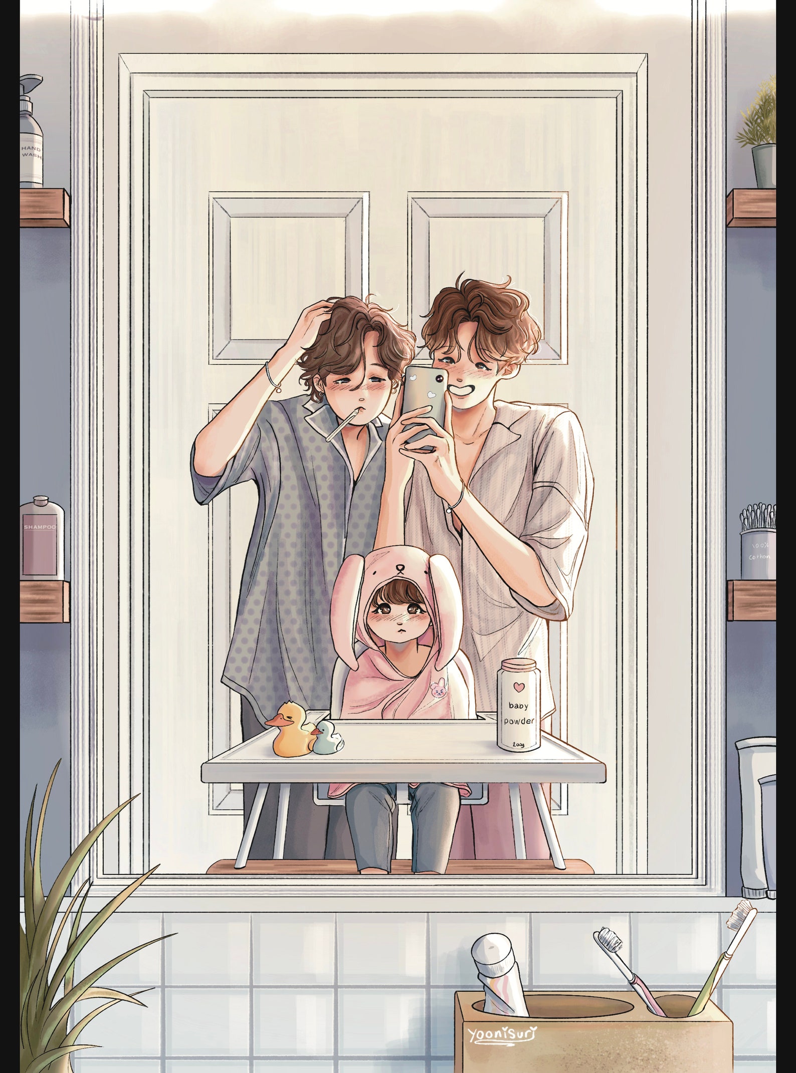 BTS Sope/yoonseok Jungkook 'morning Routine' A5 Art Print K-pop JK ...