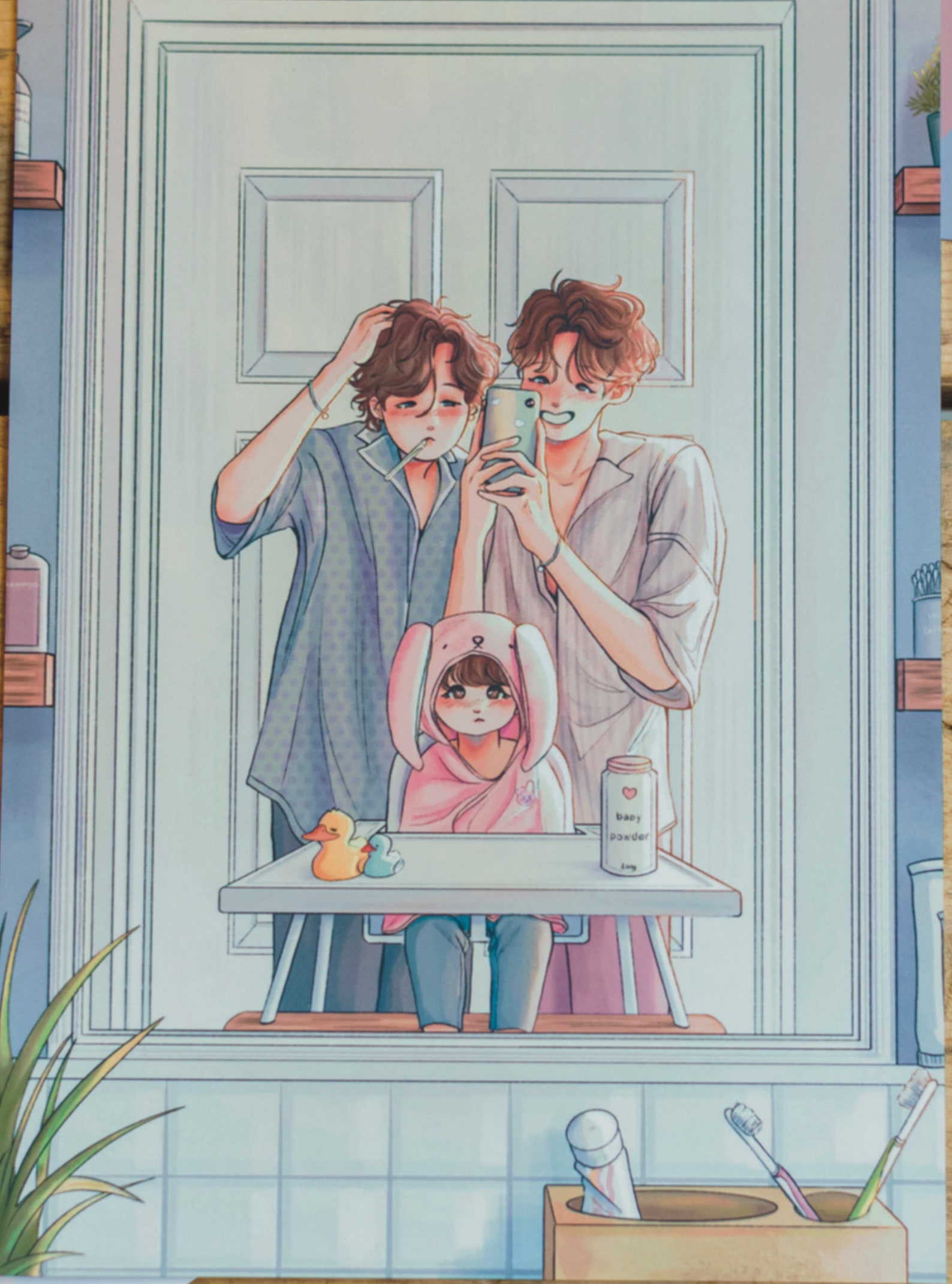BTS Sope/yoonseok Jungkook 'morning Routine' A5 Art Print K-pop JK ...