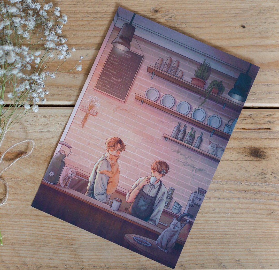 BTS Sope/yoonseok 'lazy Café Afternoon' A5 Art Print | K-pop J-hope ...