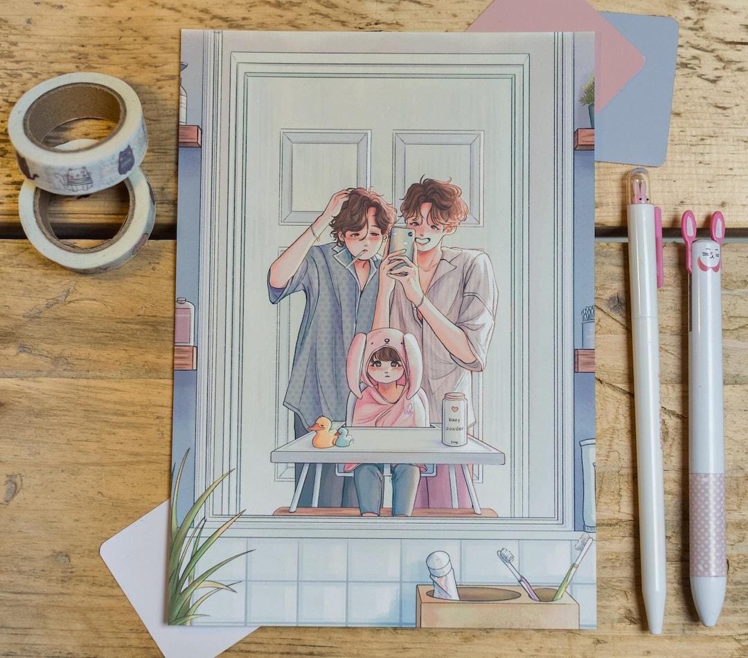 BTS Sope/yoonseok Jungkook 'morning Routine' A5 Art Print | K-pop JK ...