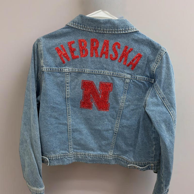 College Jean Jacket - Etsy