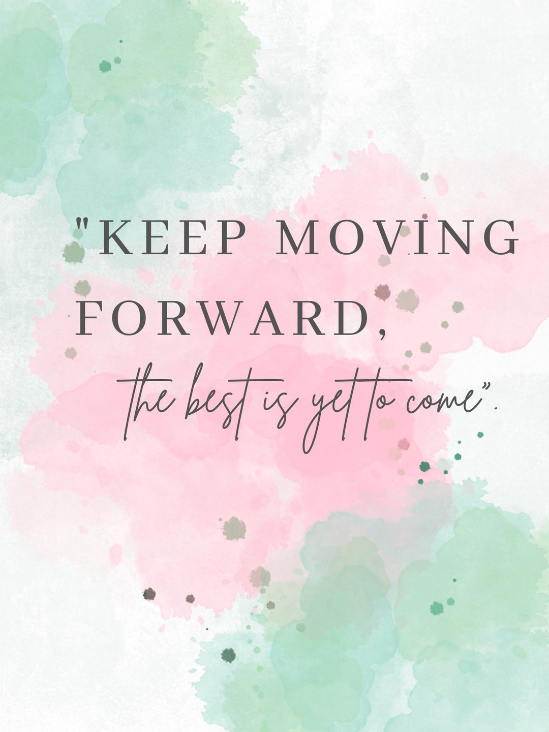 Keep Moving Forward Inspo Poster Inspiration Download - Etsy