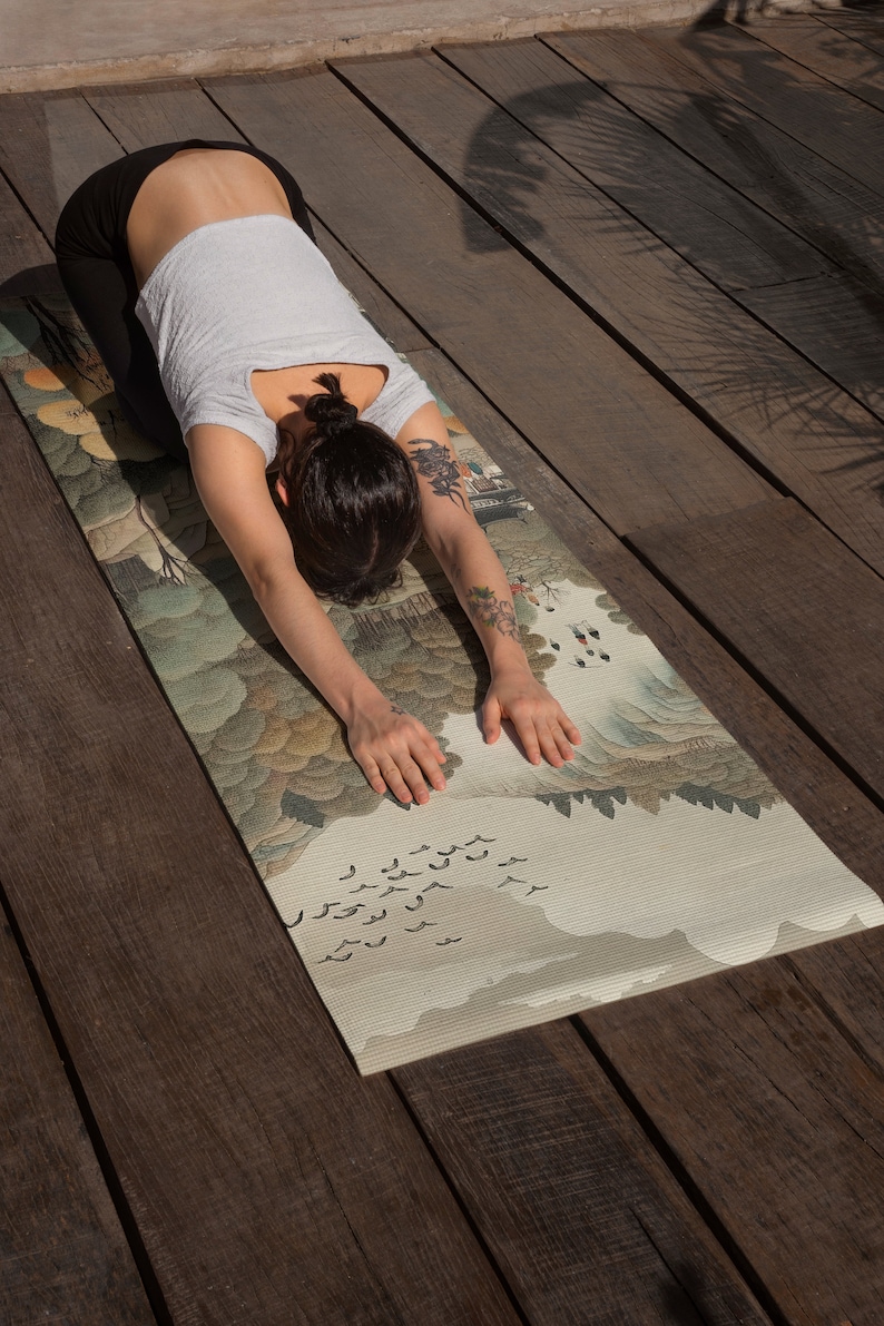Japan Yoga Mat Japan Culture Art, Yogi Gym Fitness Workout Accessory ...