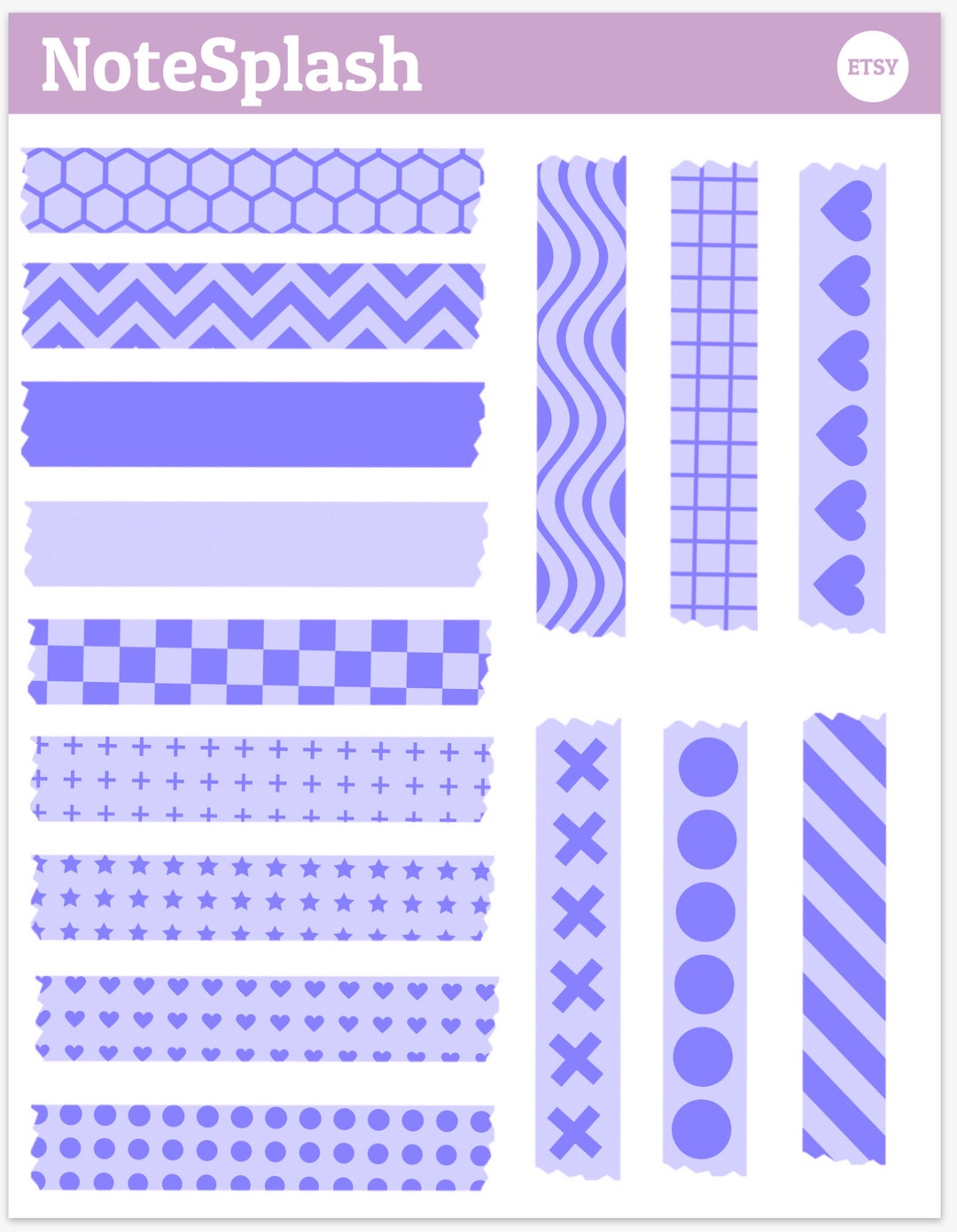 Goodnotes Blue Semi-transparent Sticker Sheet - Etsy