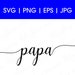 Papa SVG, PNG, Jpeg, Eps | Love, Papa Svg Cut Files | Father's Day Svgs ...