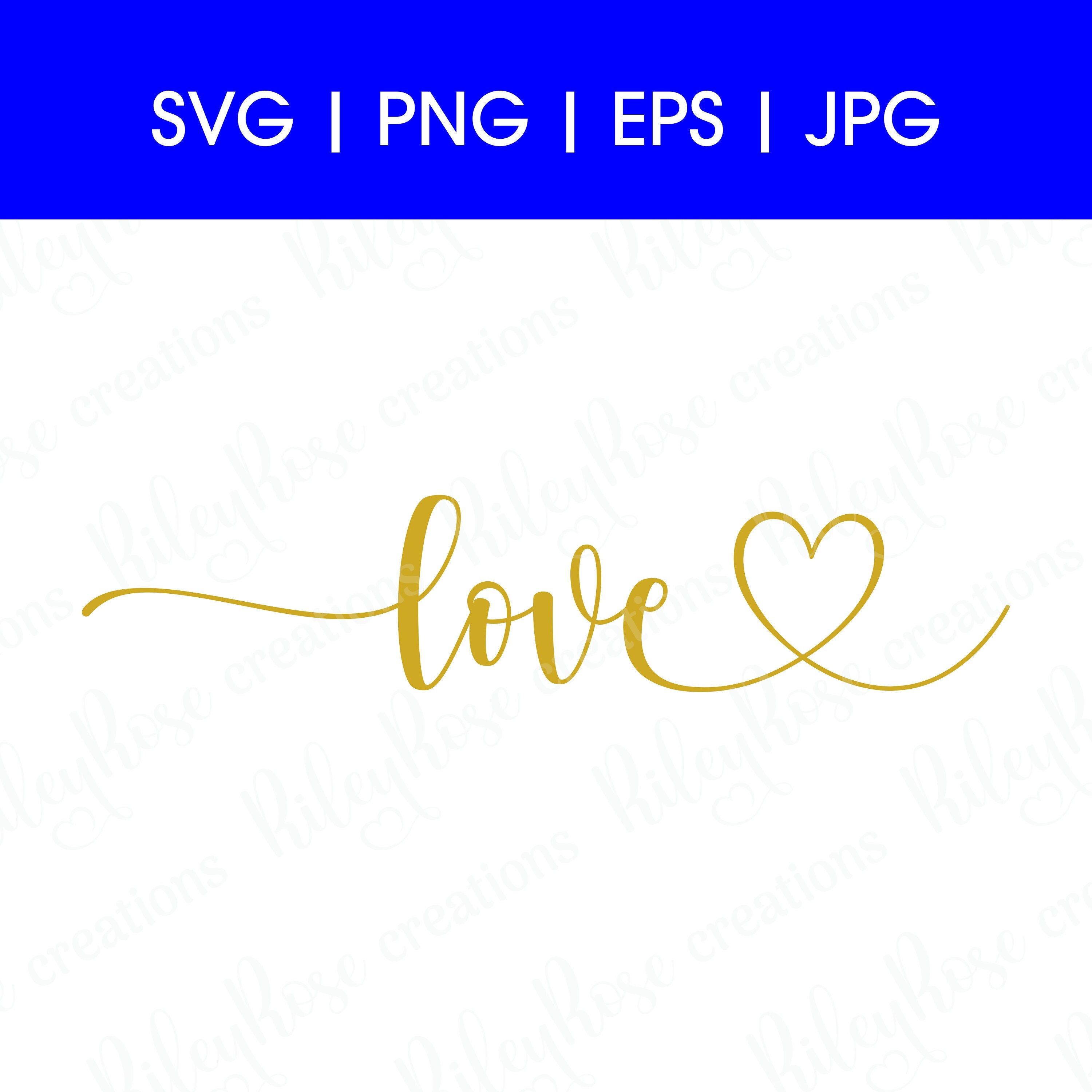Gold Love Script Heart SVG | Gold Love, Gold Wedding SVG Cut Files ...