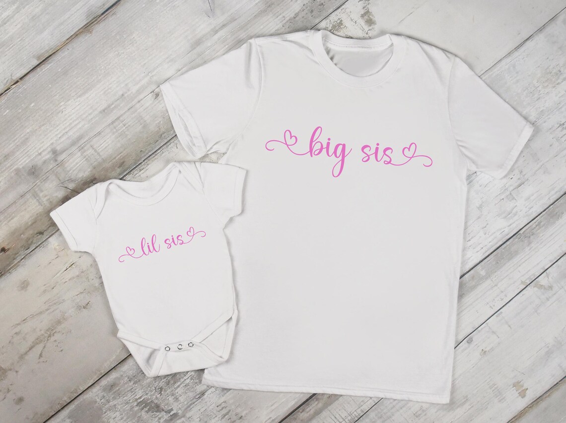 Big Sis Lil Sis Heart SVG, PNG, Jpeg, Eps | Love, Sister Svg Cut Files ...